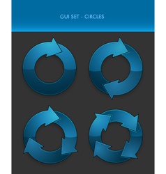 GUI Set - Radial Menus Royalty Free Vector Image