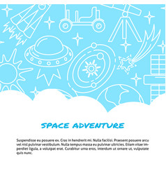 Space theme certificate concept Royalty Free Vector Image