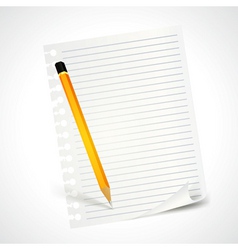 Note and pencil Royalty Free Vector Image - VectorStock