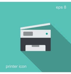 Simple printer error icon Royalty Free Vector Image