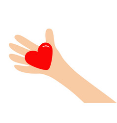 Hands around heart Royalty Free Vector Image - VectorStock
