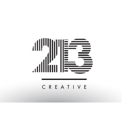 Number 213 blue white cyan logo icon design Vector Image