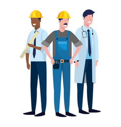 Labor day job cartoon Royalty Free Vector Image