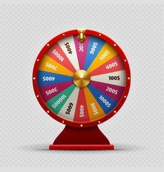 Lucky fortune game wheel Royalty Free Vector Image