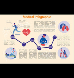 Colorful medical examination infographic template Vector Image
