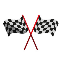 Final lap flags icon image Royalty Free Vector Image