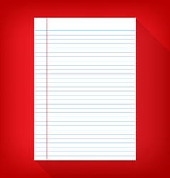 Notebook paper full page isolated background empty