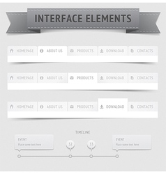 User interface elements Royalty Free Vector Image