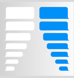 Message bubbles design template for messenger Vector Image