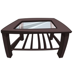Cartoon home furniture table Royalty Free Vector Image