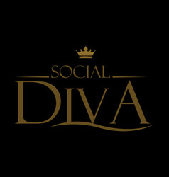 Diva logo design Royalty Free Vector Image - VectorStock