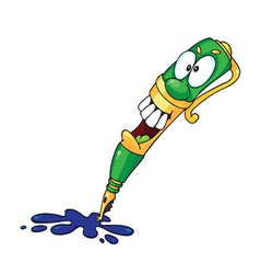 Funny pencils with paper Royalty Free Vector Image