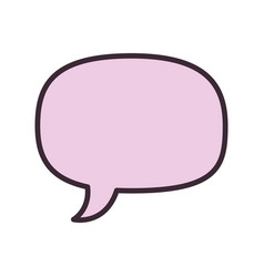 Isolated cute chat bubble Royalty Free Vector Image