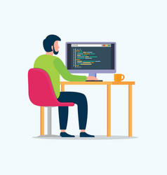 Programming web development design concept Vector Image