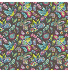 Summer pattern with indian motifs Royalty Free Vector Image
