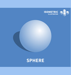 Half sphere icon isometric template Royalty Free Vector