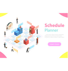 Planning schedule concept in Royalty Free Vector Image