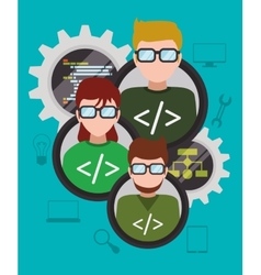 Web developer design Royalty Free Vector Image