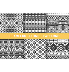 Tribal aztec seamless pattern Royalty Free Vector Image