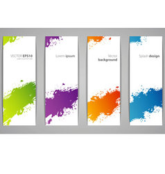 Splash banners color Royalty Free Vector Image