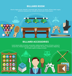Billiard poster Pool hall - Eight ball Royalty Free Vector