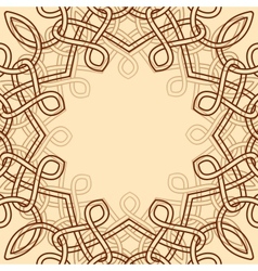 Elegant Celtic frame Royalty Free Vector Image