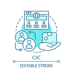 C2c word concepts banner Royalty Free Vector Image