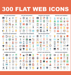 Flat web icons Royalty Free Vector Image - VectorStock
