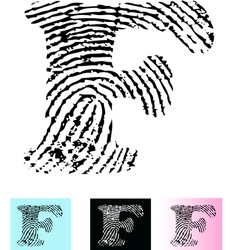 Fingerprint Letter Vector Images (over 1,000)