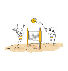 Beach Stick Figures Vector Images (over 240)