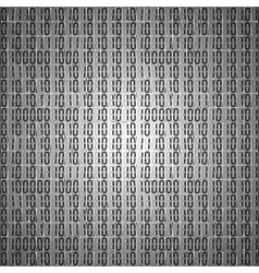 Binary code screen black Royalty Free Vector Image