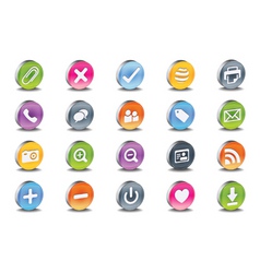 3d web icons Royalty Free Vector Image - VectorStock