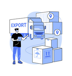 Export control abstract concept Royalty Free Vector Image