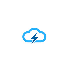 Power cloud logo Royalty Free Vector Image - VectorStock