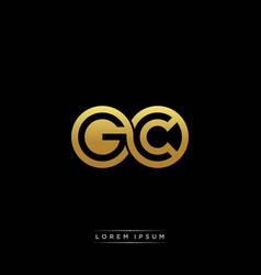 Cg logo monogram with triangle shape and circle Vector Image