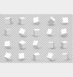 3d cube Royalty Free Vector Image - VectorStock