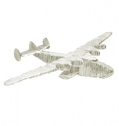 Airplane labels Royalty Free Vector Image - VectorStock