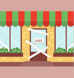 House doors cartoon front entrance exterior wall Vector Image