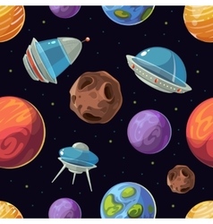 Fantasy cartoon planet fantastic alien planets Vector Image
