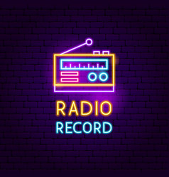 Audio neon sign Royalty Free Vector Image - VectorStock