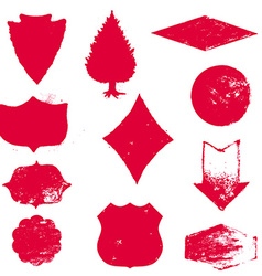 Empty grunge rubber stamps Royalty Free Vector Image