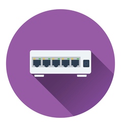 Ethernet switch icon Royalty Free Vector Image