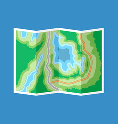 Generic map Royalty Free Vector Image - VectorStock