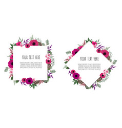 Floral design card greeting postcard Royalty Free Vector