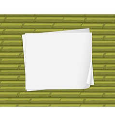 An empty paper template with pine trees and rocks Vector Image