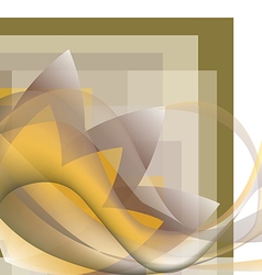 Diagonal abstract waves frame corner pattern Vector Image