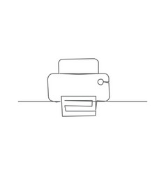 Rocket one line drawing Royalty Free Vector Image