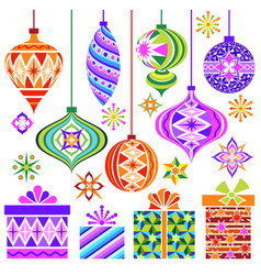 Winter merry christmas decor Royalty Free Vector Image