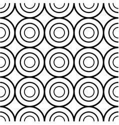 Monochrome seamless circle pattern - swirl Vector Image