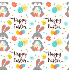 Seamless pattern with cute gnomes Royalty Free Vector Image